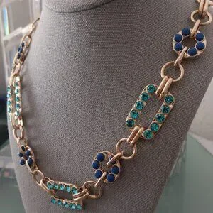 Banana Republic | Jewelry | Banana Republic Modcontemporary Gold Blue ...